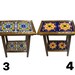 Talavera Tile Side Table | Handmade Mexican Accent Furniture - Etsy