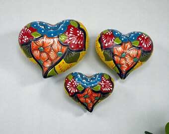 Barro Heart Shaped Wall Decor | Daisy Design | Lead Free - Etsy