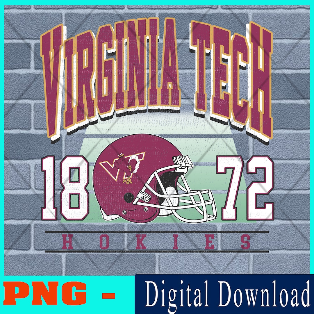 Virginia Tech Png Virginia Tech Fan Crewneck Sweatshirt - Etsy