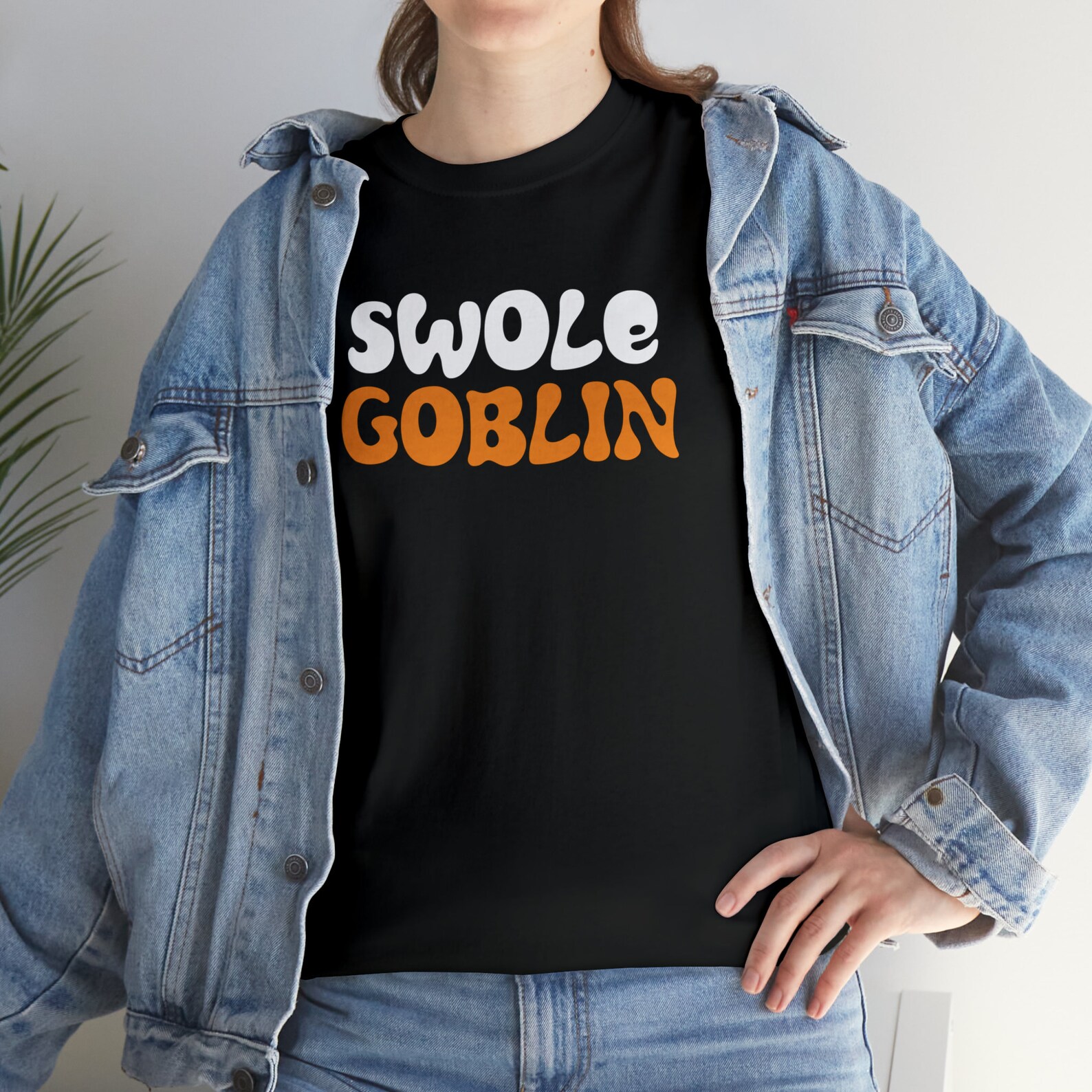Swole Goblin Cotton Tee: Funny Gym & Powerlifting Shirt - Etsy