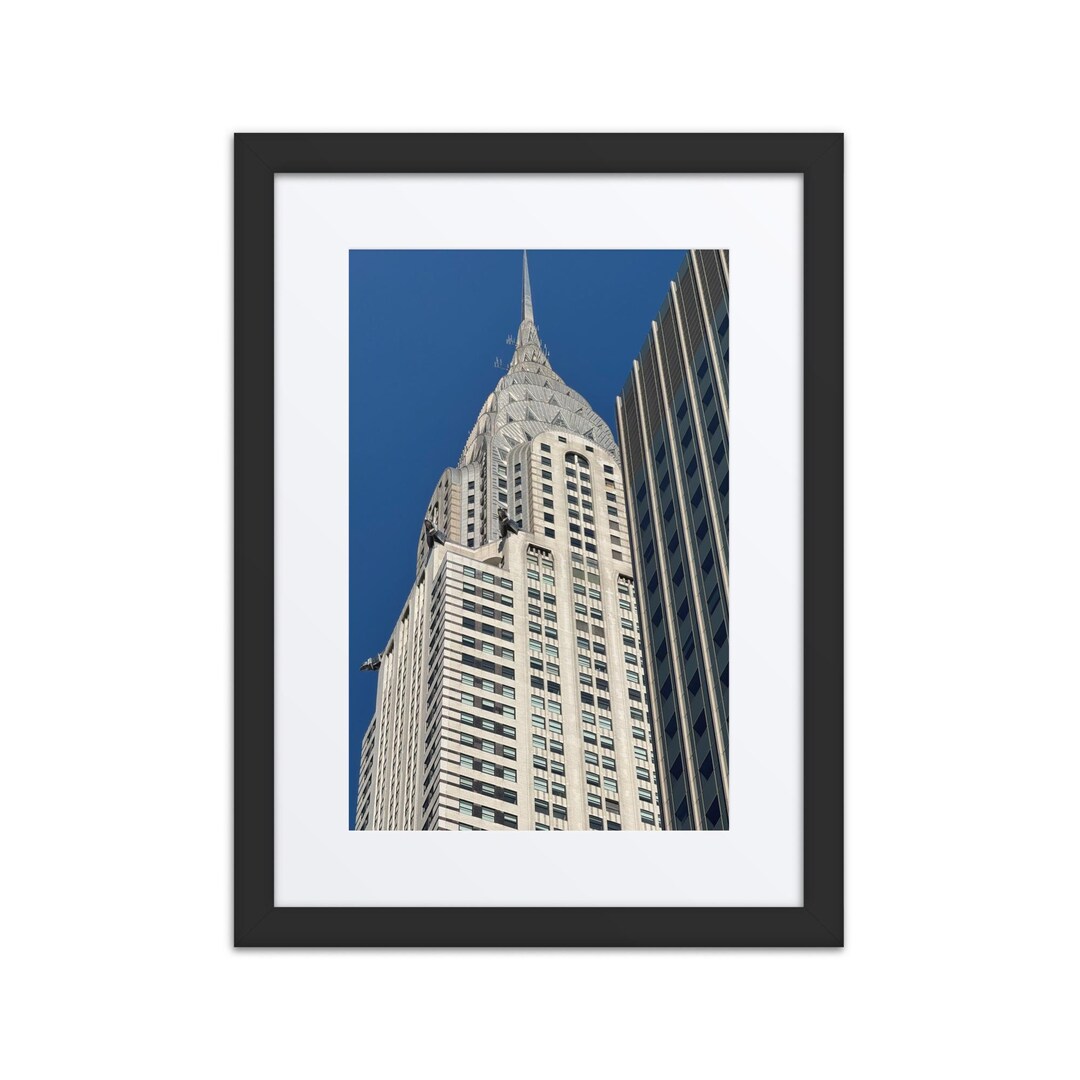 Art Deco Chrysler Building Framed Poster (black or White Frame) - Etsy