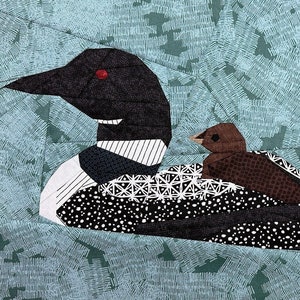 Common Loon With Baby Fpp--woodland and Riverside Animals Series--paper ...