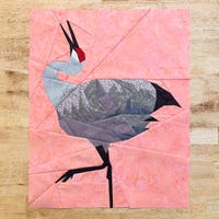 Origami Crane FPP Foundation Paper Piecing Quilting Project Block ...