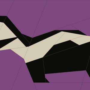 Skunk Fpp--woodland and Riverside Animals Series--paper Piecing Quilt ...