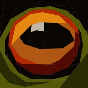 Frog Eye Fpp--paper Piecing Quilt Block Pattern - Etsy