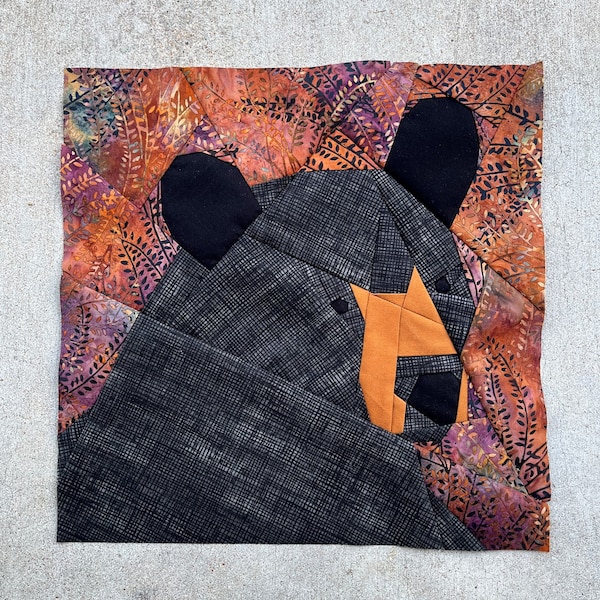 Bear Paper Piecing - Etsy