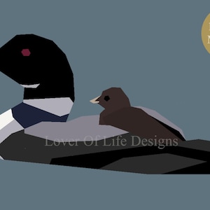 Wood Duck, Loon With Baby, Ruddy Duck, Mallard Duck FPP--4 Patterns ...