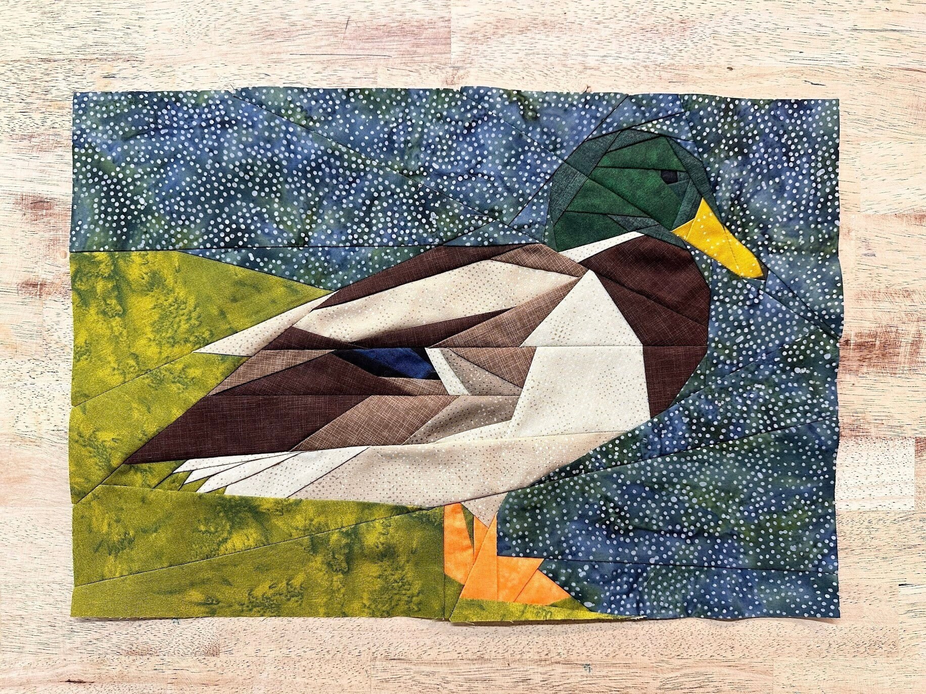 Mallard Duck Fpp--woodland and Riverside Animals Series--paper Piecing ...