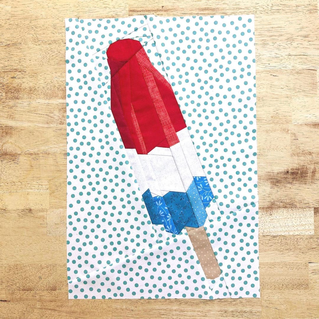 Red, White, and Blue Popsicle FPP Pattern--ice Cream & Sweets Series ...
