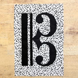 Treble, Alto, and Bass Clefs--music FPP--3 Pattern Set--paper Piecing ...