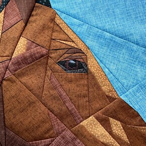 Horse Fpp--paper Piecing Quilt Block Pattern - Etsy