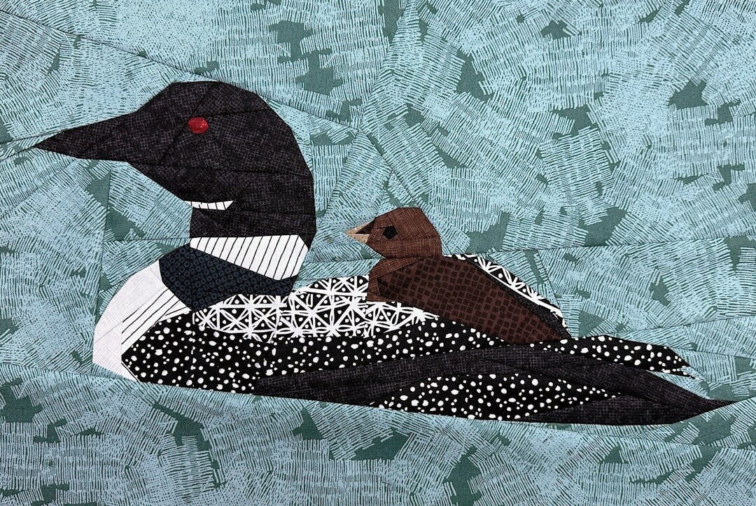 Common Loon With Baby Fppwoodland and Riverside Animals Seriespaper ...