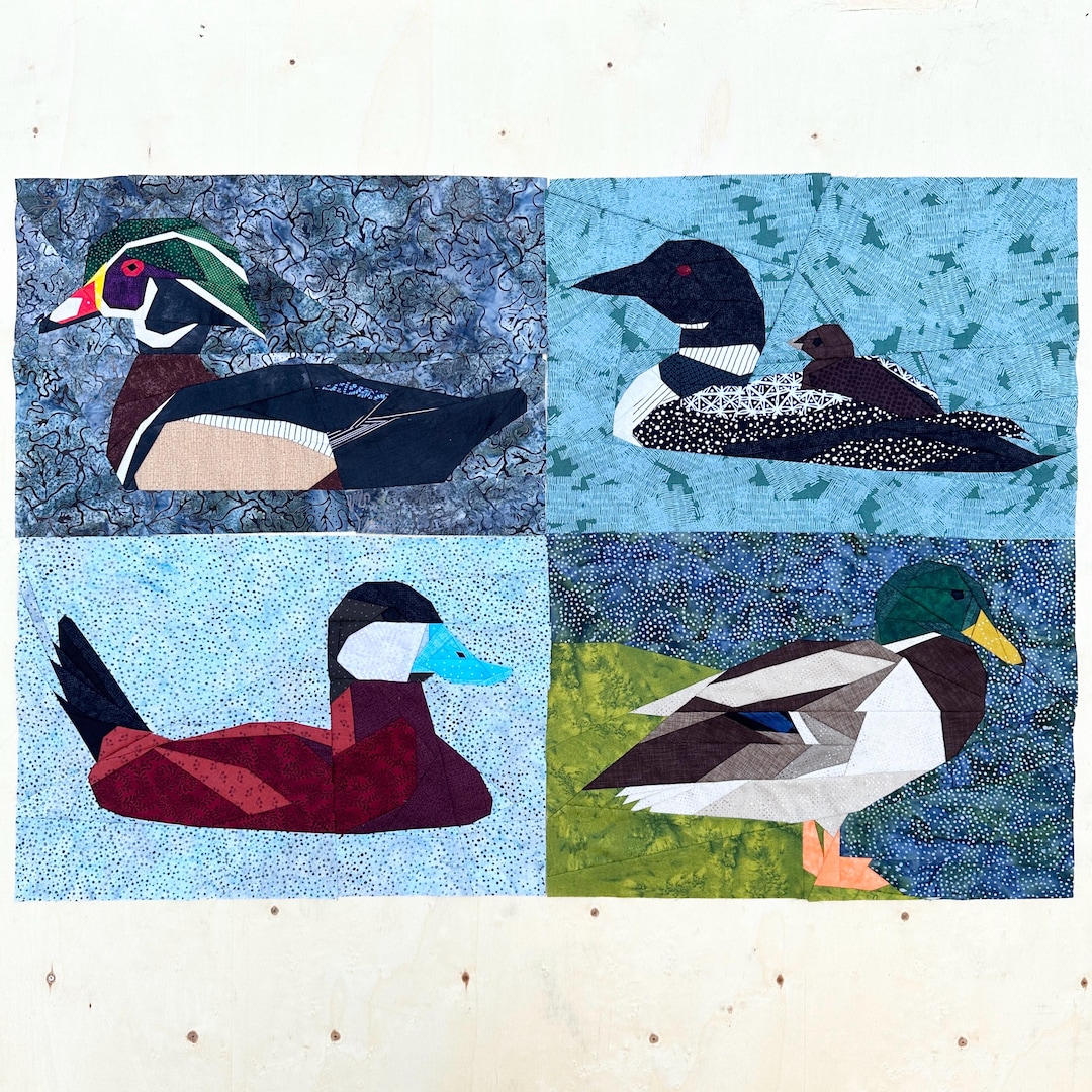 Wood Duck, Loon With Baby, Ruddy Duck, Mallard Duck FPP--4 Patterns ...