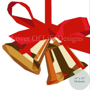 Christmas Bells FPP Pattern--golden Bells--paper Piecing Quilt Block - Etsy