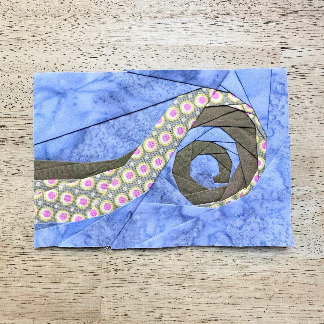 Octopus Arm Fpp--paper Piecing Quilt Block Pattern - Etsy