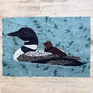 Common Loon With Baby Fpp--woodland and Riverside Animals Series--paper ...