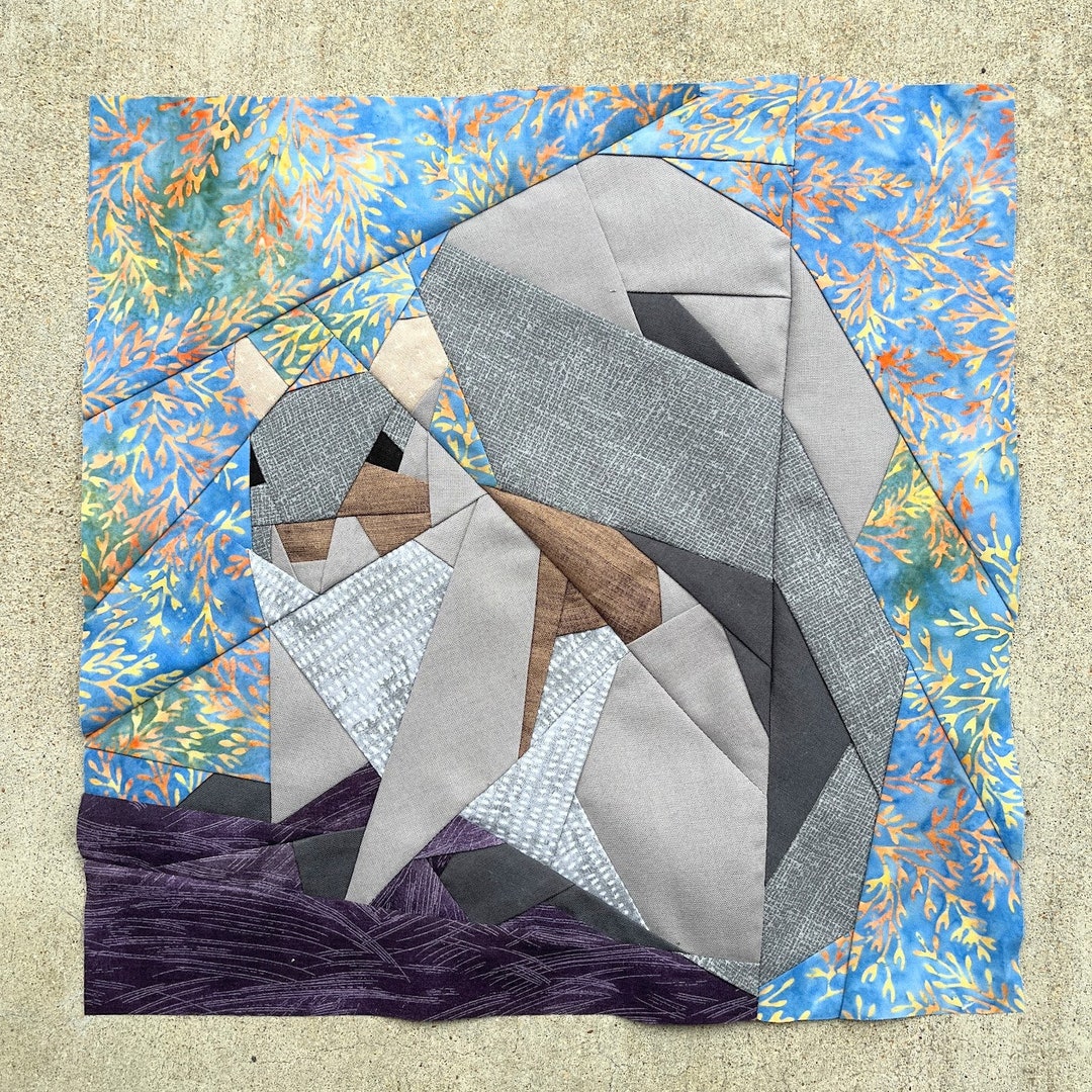 Squirrel Fpp--woodland and Riverside Animals Series--paper Piecing ...