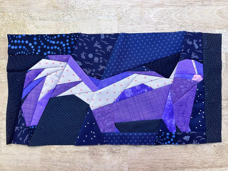 Skunk Fpp--woodland and Riverside Animals Series--paper Piecing Quilt ...