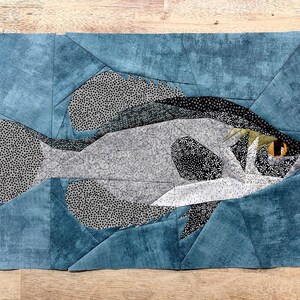 Crappie Fpp--freshwater Fishing Series--paper Piecing Quilt Block ...
