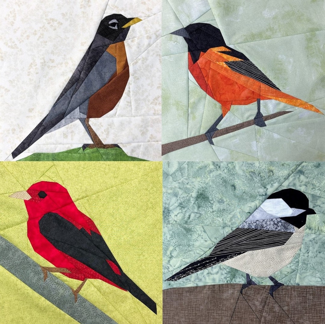 American Robin, Oriole, Tanager, Chickadee FPP Setbackyard Birds Series ...