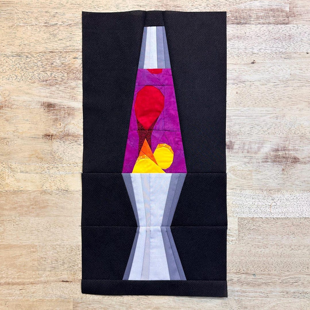 Lava Lamp Fpp--paper Piecing Quilt Block Pattern - Etsy