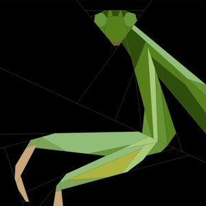 Praying Mantis Fpp--paper Piecing Quilt Block Pattern - Etsy