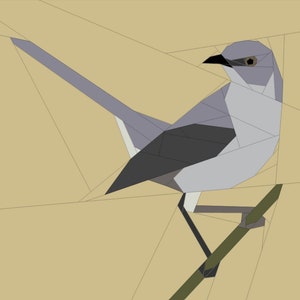 Northern Mockingbird Fpp--backyard Birds Series--2 Sizes Included ...