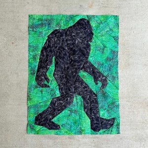 Bigfoot Fpp--sasquatch--yeti--abominable Snowman--paper Piecing Quilt ...