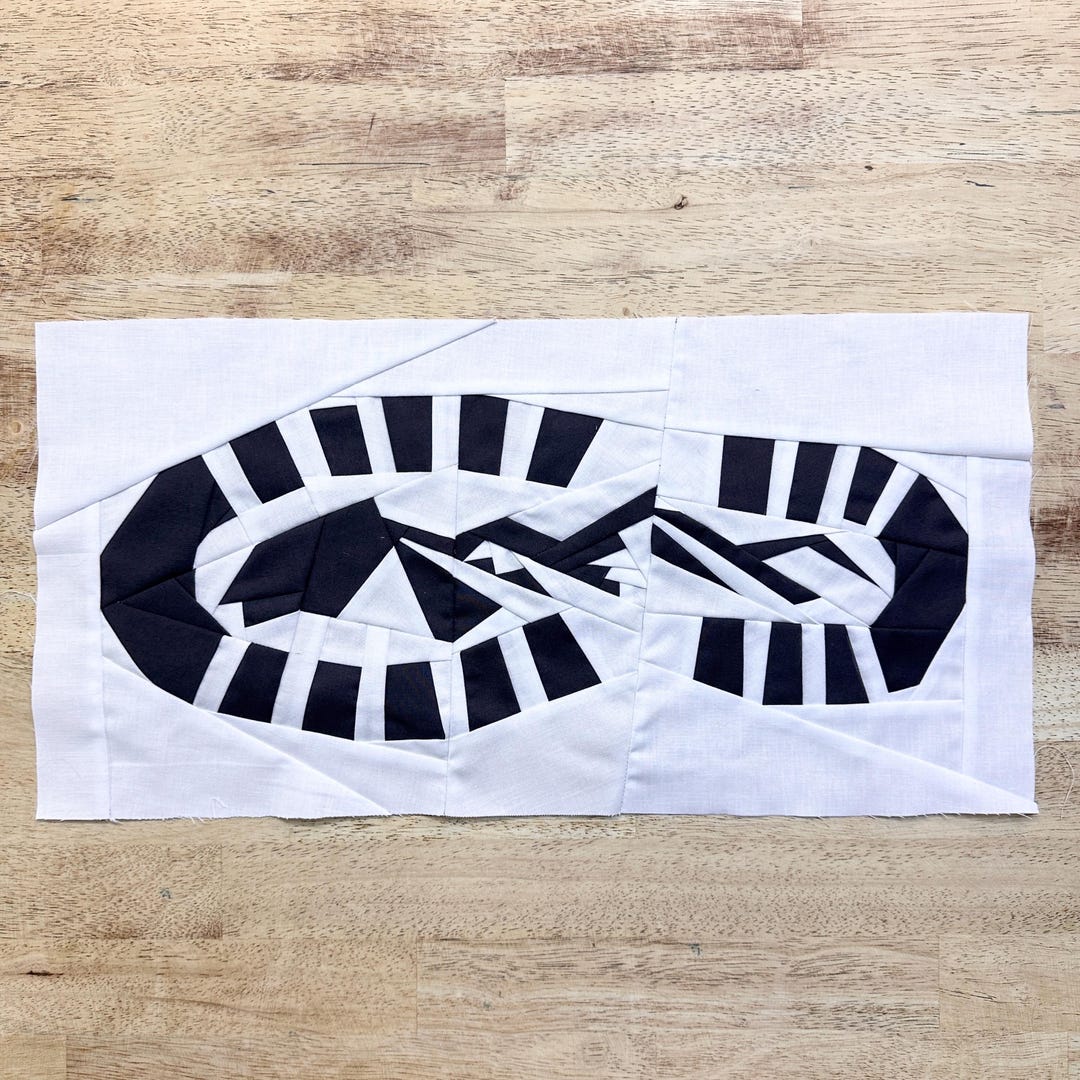 Hiking Boot Mountain Range FPP Pattern--paper Piecing Quilt Block - Etsy