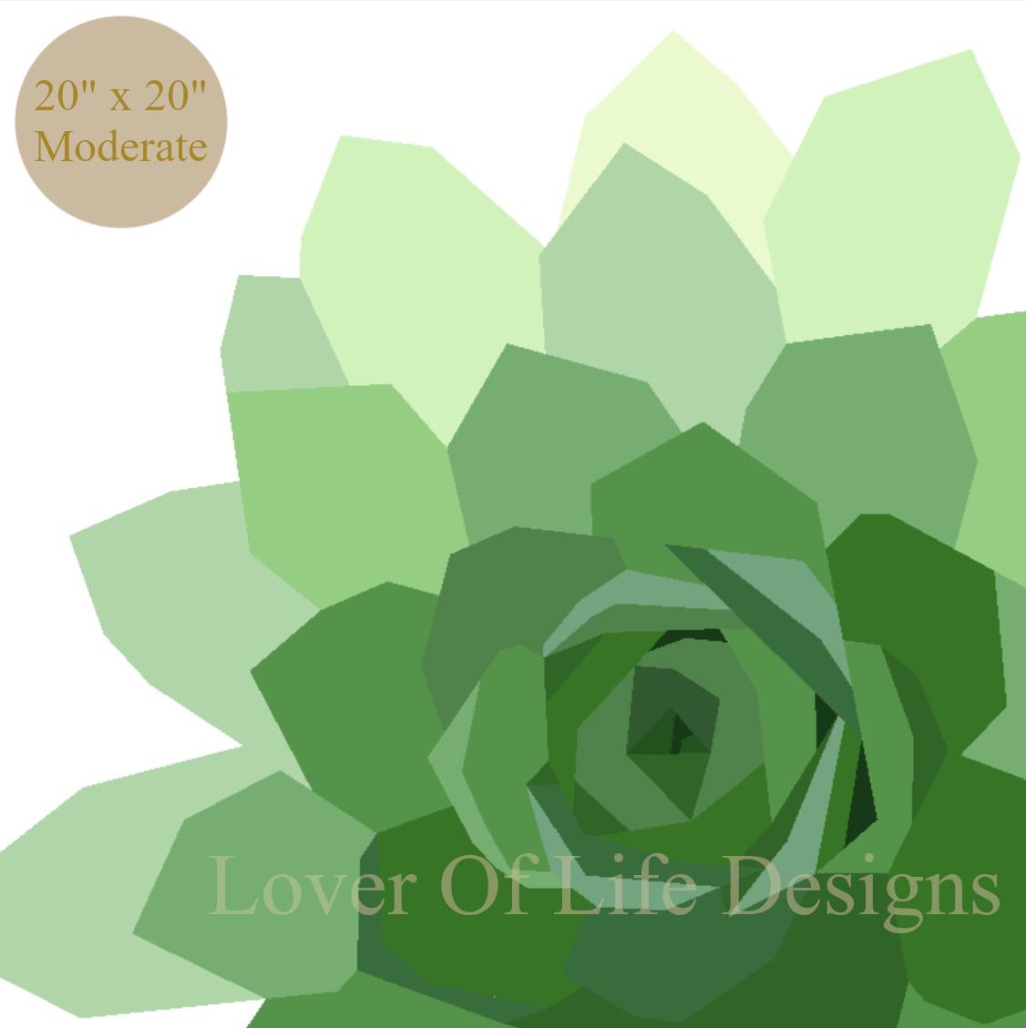 Hen and Chicks Succulent FPP Pattern--paper Piecing Quilt Block - Etsy