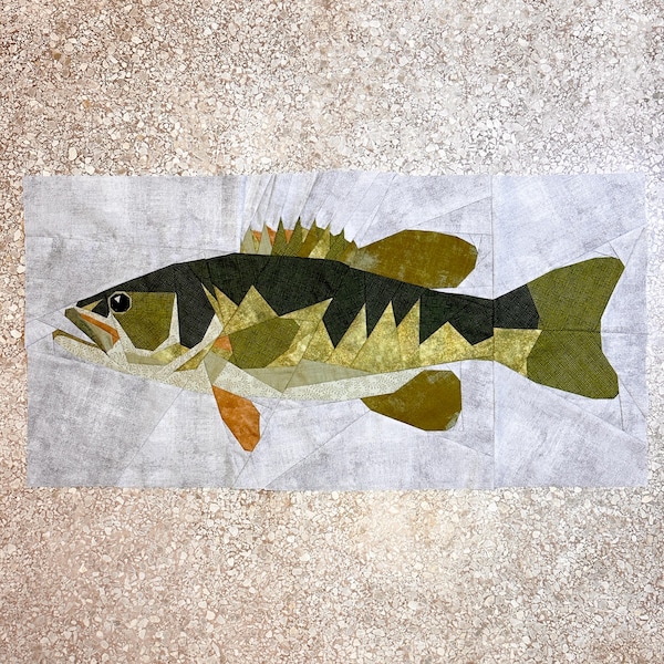 Paper Piecing Fishing Pattern - Etsy