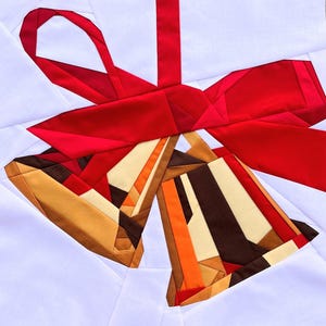 Christmas Bells FPP Pattern--golden Bells--paper Piecing Quilt Block - Etsy