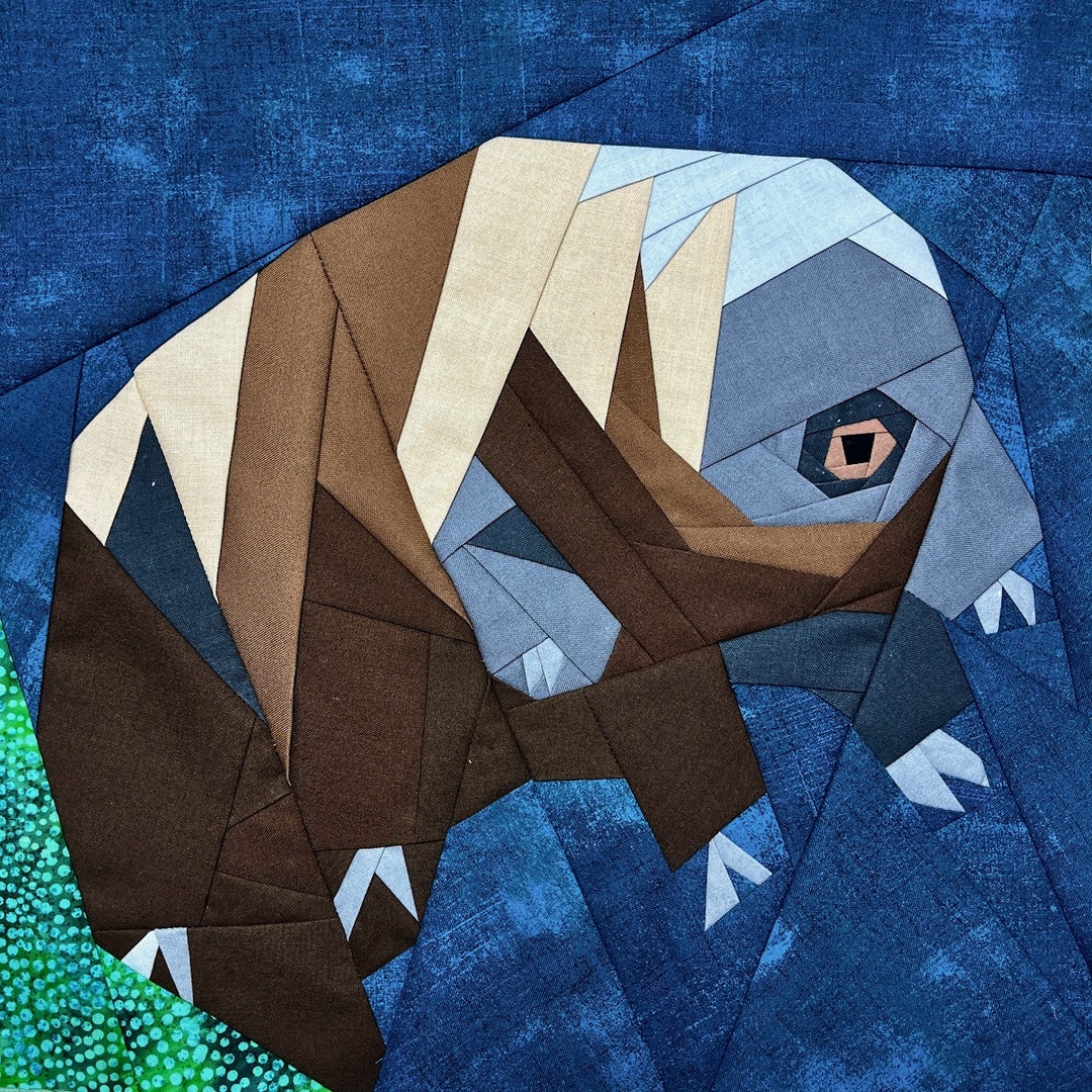 Tardigrade FPP Pattern--water Bear--paper Piecing Quilt Block - Etsy