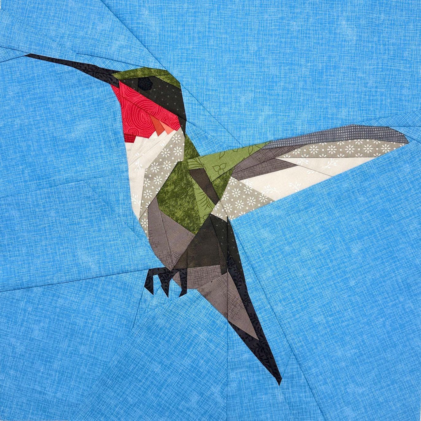 Hummingbird Quilt Pattern Template