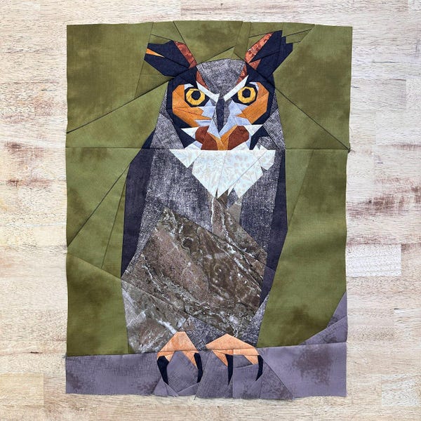 Owl Quilt Pattern - Etsy