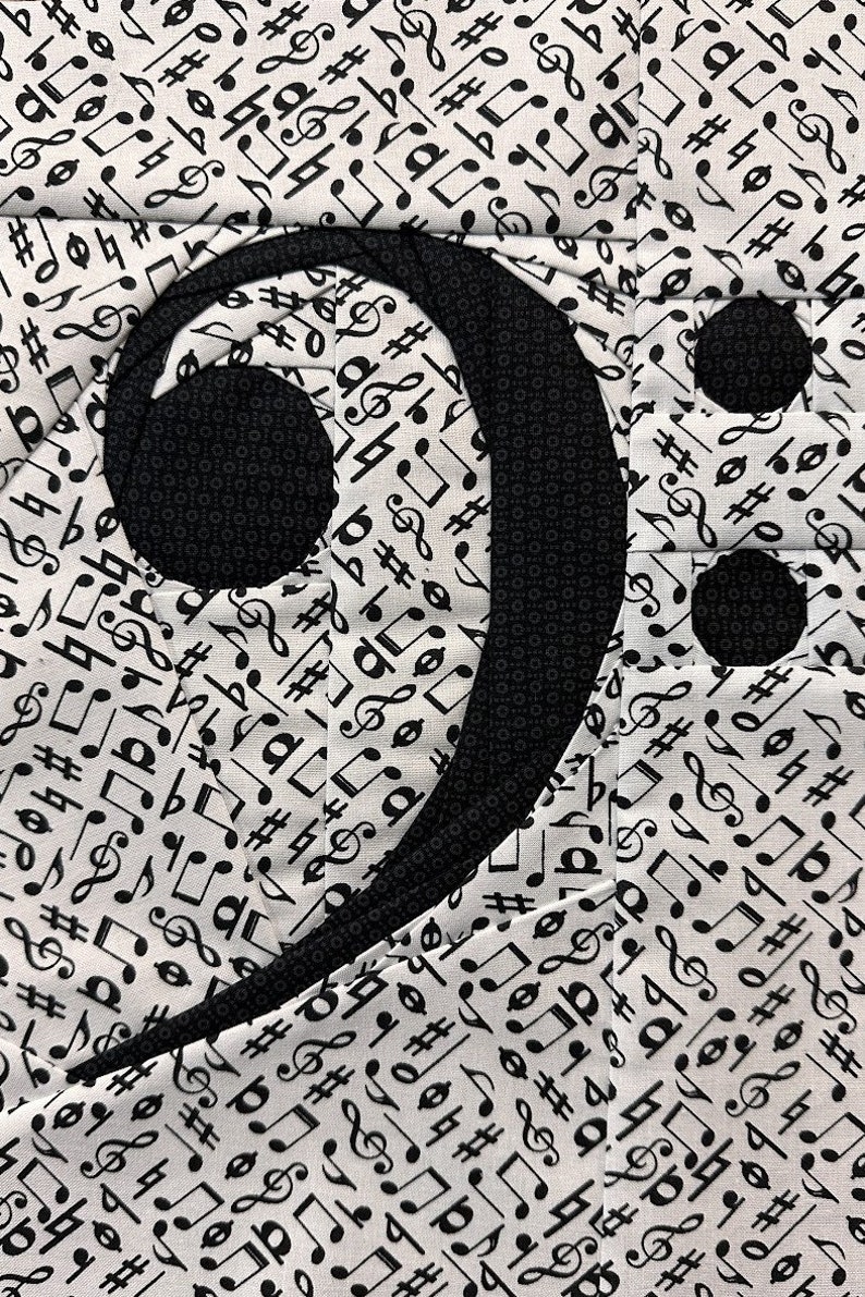 Treble, Alto, and Bass Clefs--music FPP--3 Pattern Set--paper Piecing ...