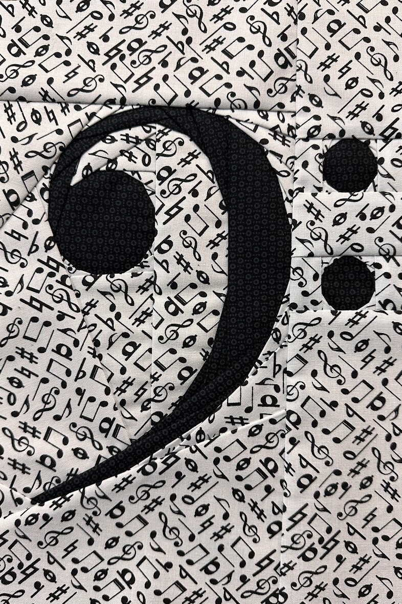 Treble, Alto, and Bass Clefs--music FPP--3 Pattern Set--paper Piecing ...