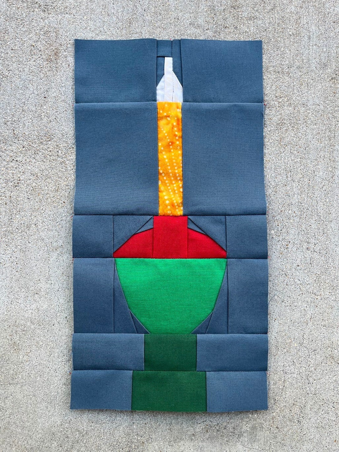 Bubble Candle Night Light FPP Patternchristmasvintagepaper Piecing ...