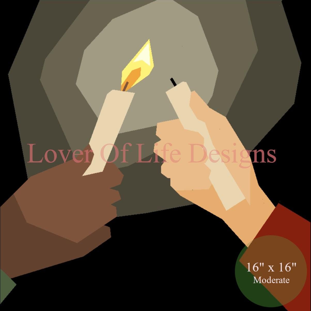 Candlelight Shared FPP Pattern--paper Piecing Quilt Block - Etsy