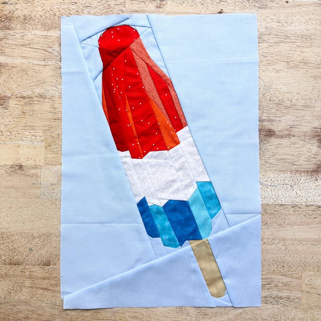 Red, White, and Blue Popsicle FPP Pattern--ice Cream & Sweets Series ...
