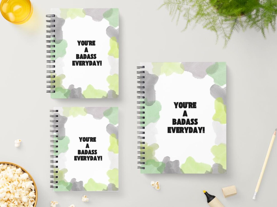 Everyday Badass Spiral Notebook - Etsy