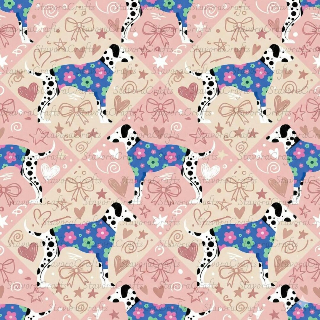Dalmatian Dogs Digital Paper Pattern, 101 Seamless Pattern, Digital ...