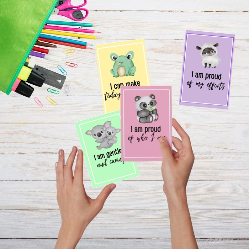 60 Printable Kids Affirmation Cards PDF, Positive Affirmations for ...