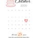 Custom Birthday Calendar Card • Personalized Date&age • Minimalist ...