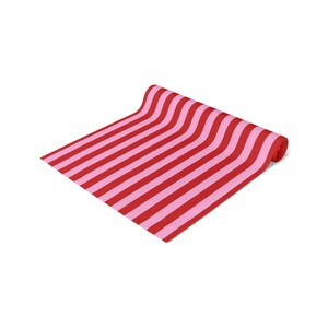 Pink & Red Stripe Table Runner | Riviera Collection | Fun Bright Party ...