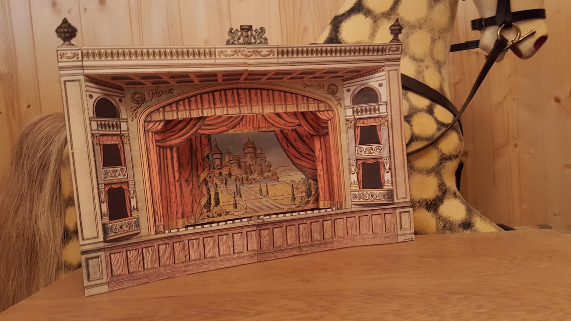 Paper Toy Theater Printable Pdf Files - Etsy