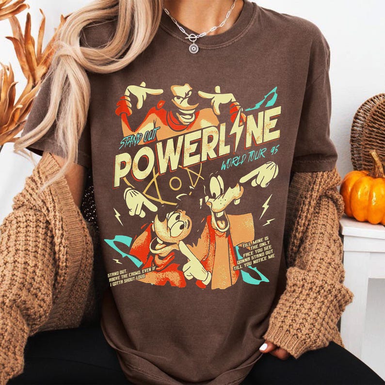 Retro Disney A Goofy Movie Powerline Stand Out World Tour PNG ...