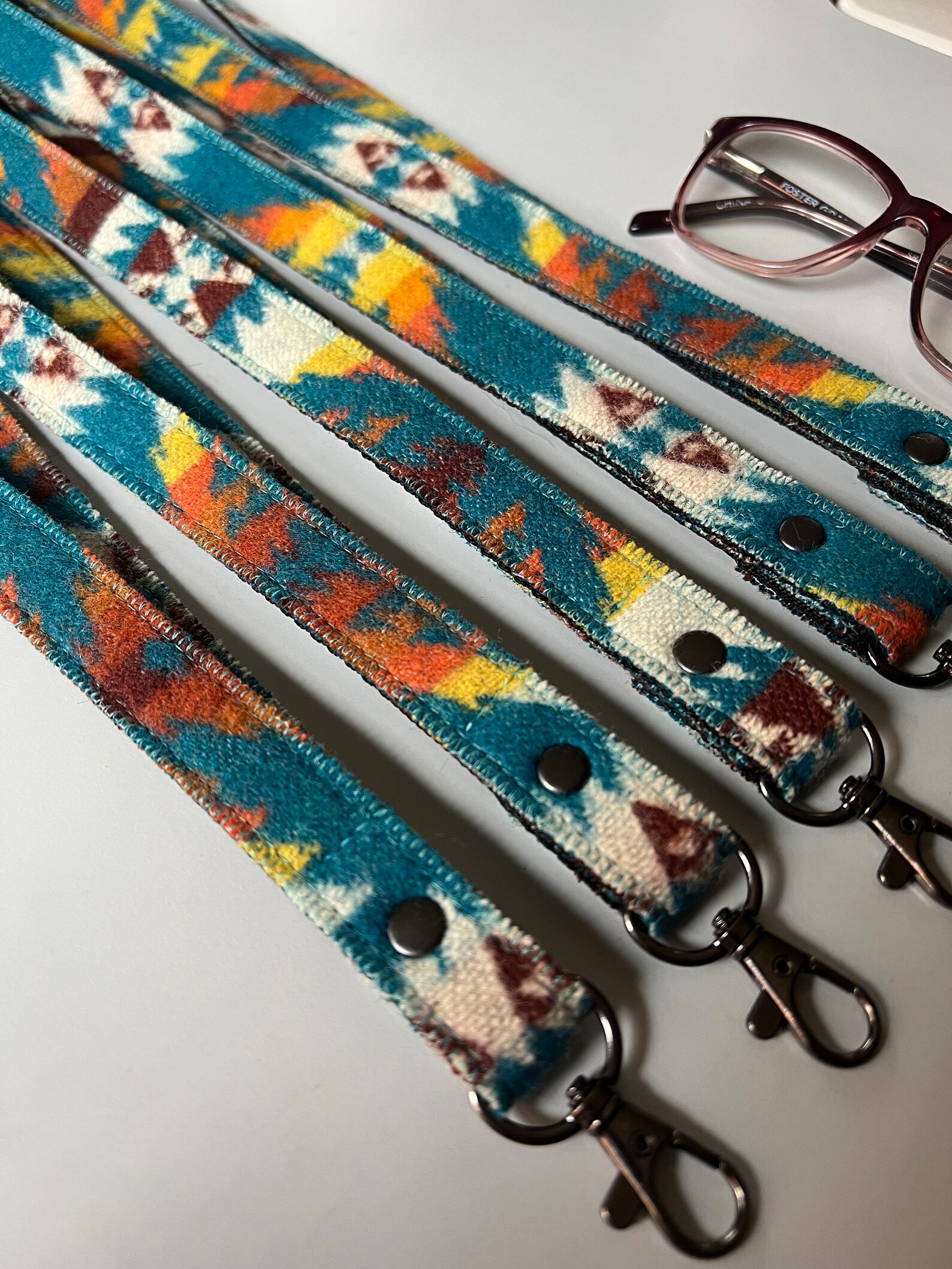 Southwestern Lanyard || Summit Peak || Rosebud Originals - Etsy