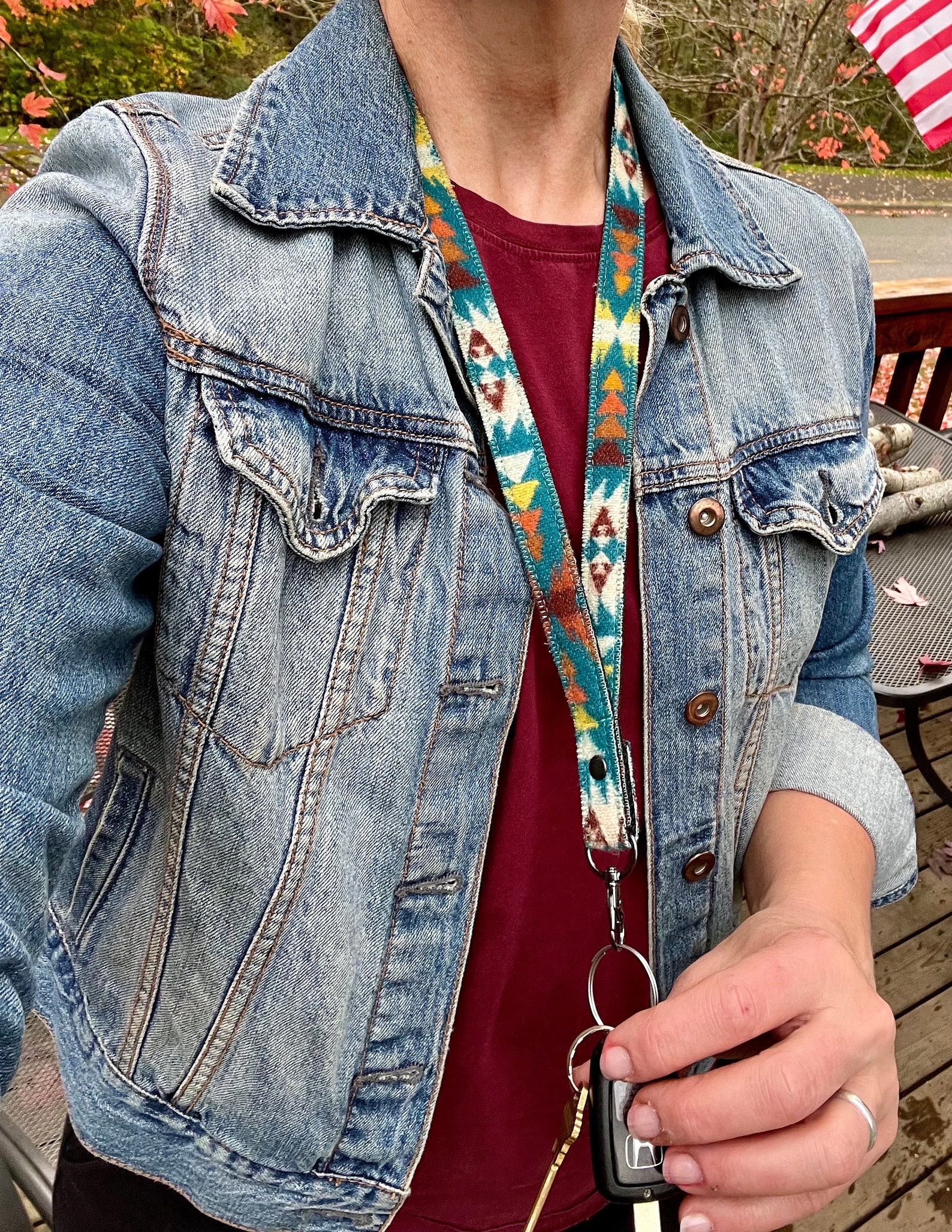 Southwestern Lanyard || Summit Peak || Rosebud Originals - Etsy