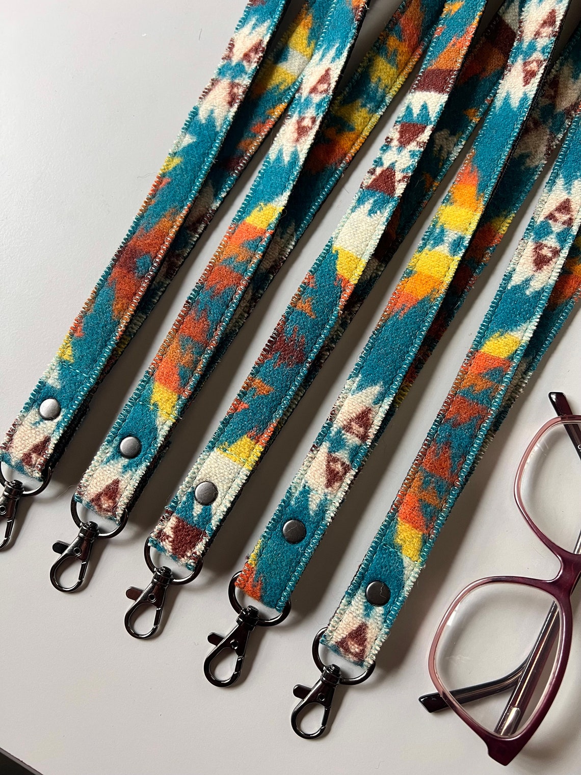 Southwestern Lanyard || Summit Peak || Rosebud Originals - Etsy